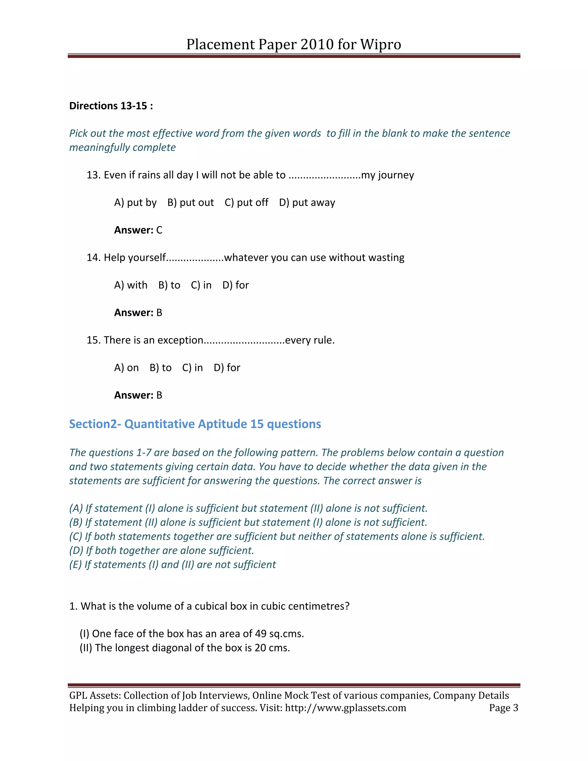 Wipro | PDF | Computing | Technology & Computing