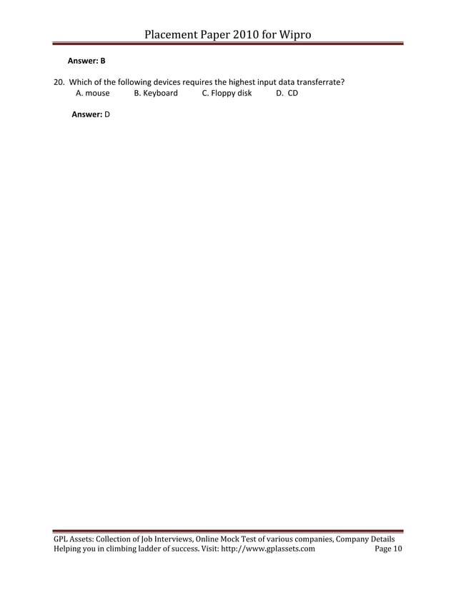 Wipro | PDF | Computing | Technology & Computing