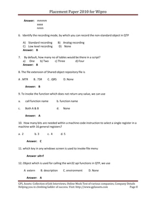 Wipro | PDF | Computing | Technology & Computing