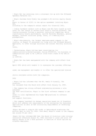 Wipro | DOC