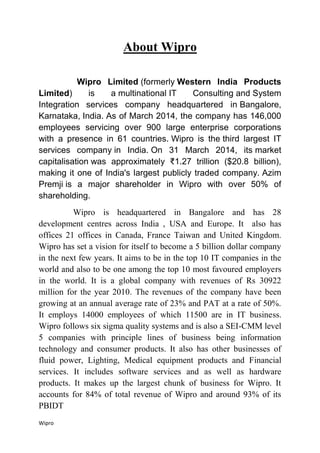 Wipro | DOCX