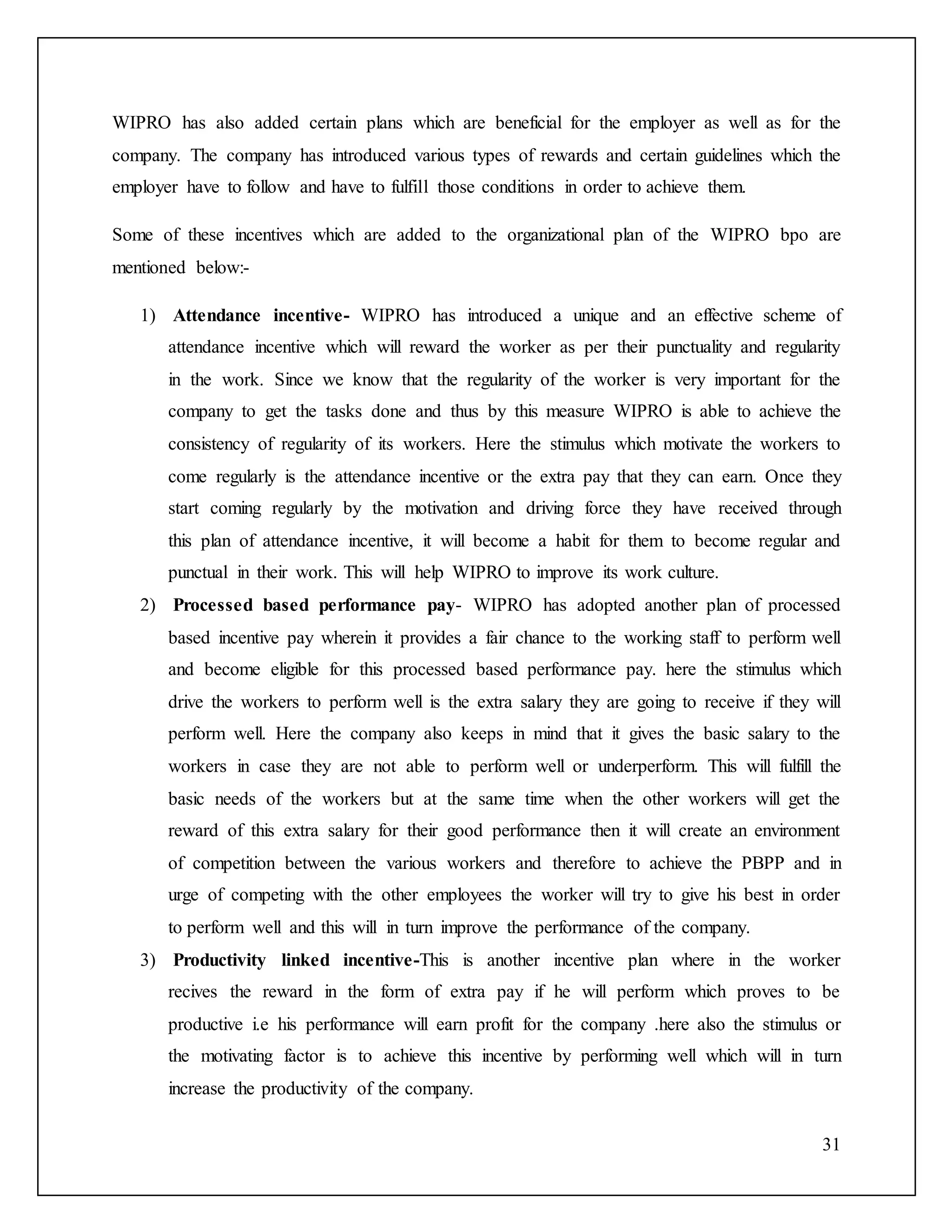 Wipro- An Organizatonal Behaviour Project | DOCX