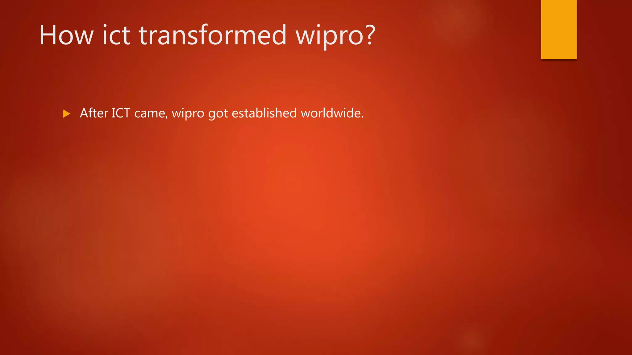 Wipro- applying thought.. | PPTX