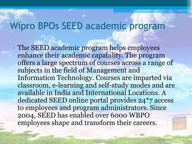 Wipro | PPTX | Business | Business and Finance