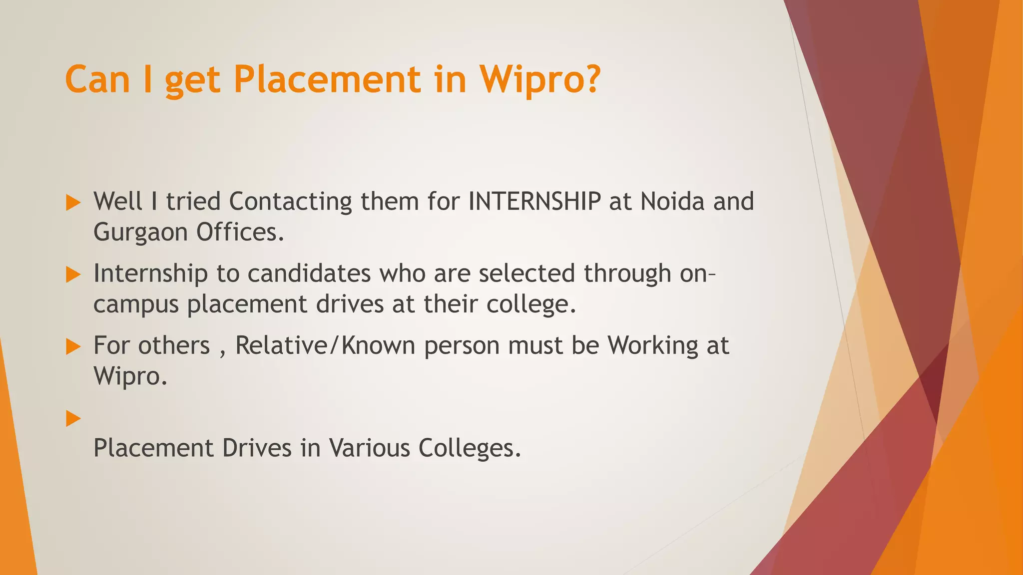Wipro India - Presentation on Company Profile | PPTX