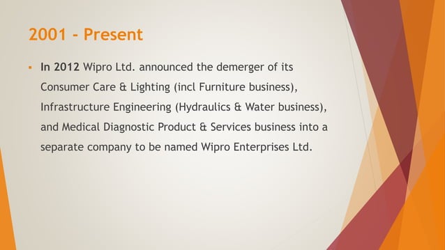 Wipro India - Presentation on Company Profile | PPTX