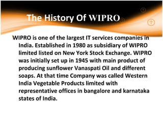 Wipro deepak | PPT | Internet | Computing