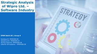 Wipro Case Study_IIM Lucknow Batch 5 EPSM | PPTX