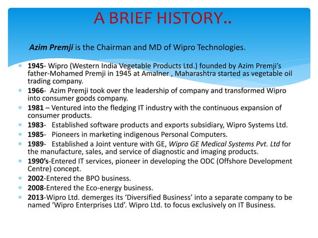 WIPRO CSR PPT(IMT-Hyderabad) | PPTX | Environmental Services Industry ...