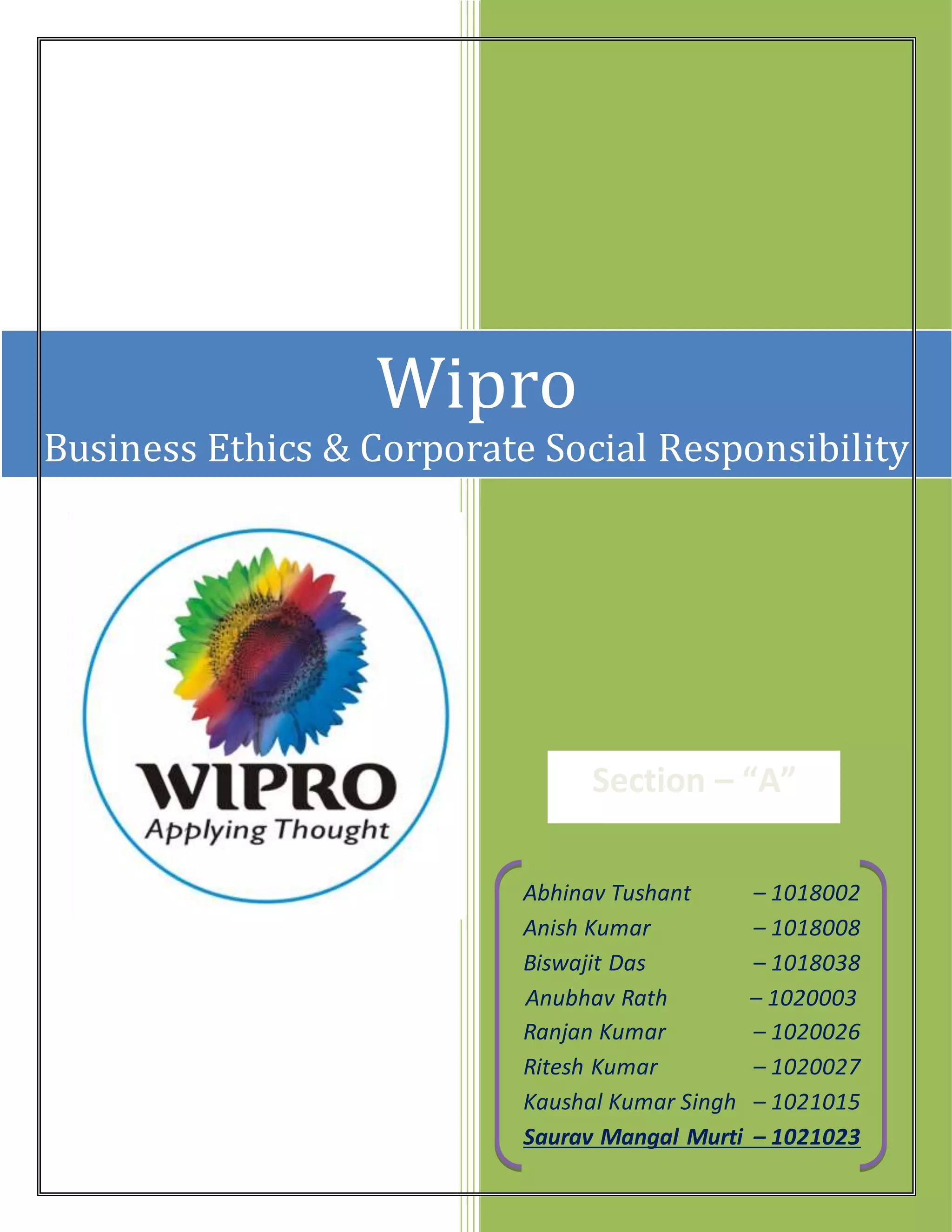 Wipro ethics | DOCX