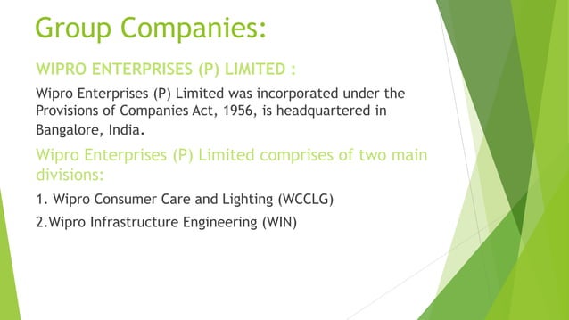 Wipro (Western India Products ltd) - A presentation | PPTX | Business ...