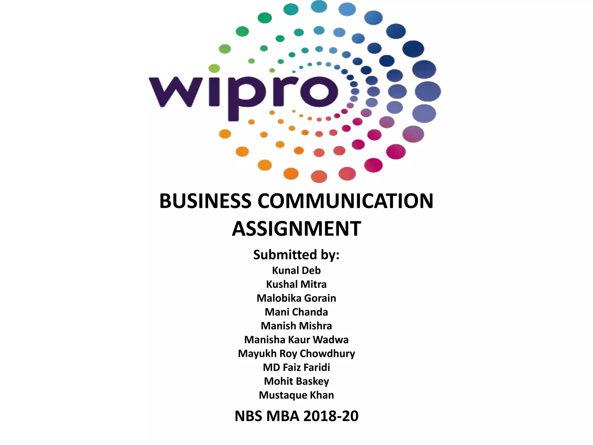 Wipro Business Communication | PPTX