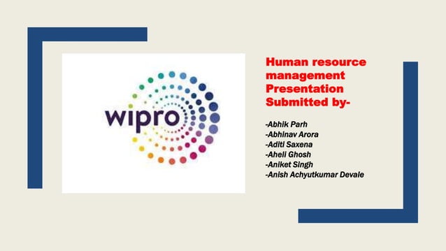 Wipro HR PPT | PPTX