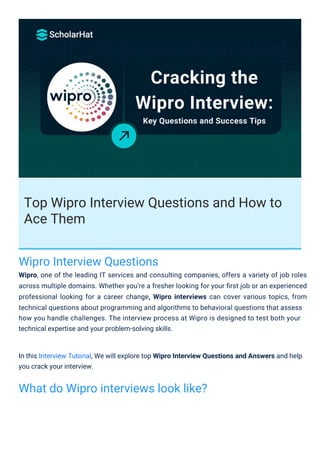 Wipro Interview Questions By ScholarHat.pdf