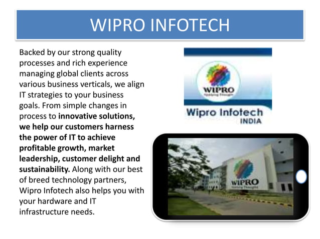 Wipro presentation | PPTX