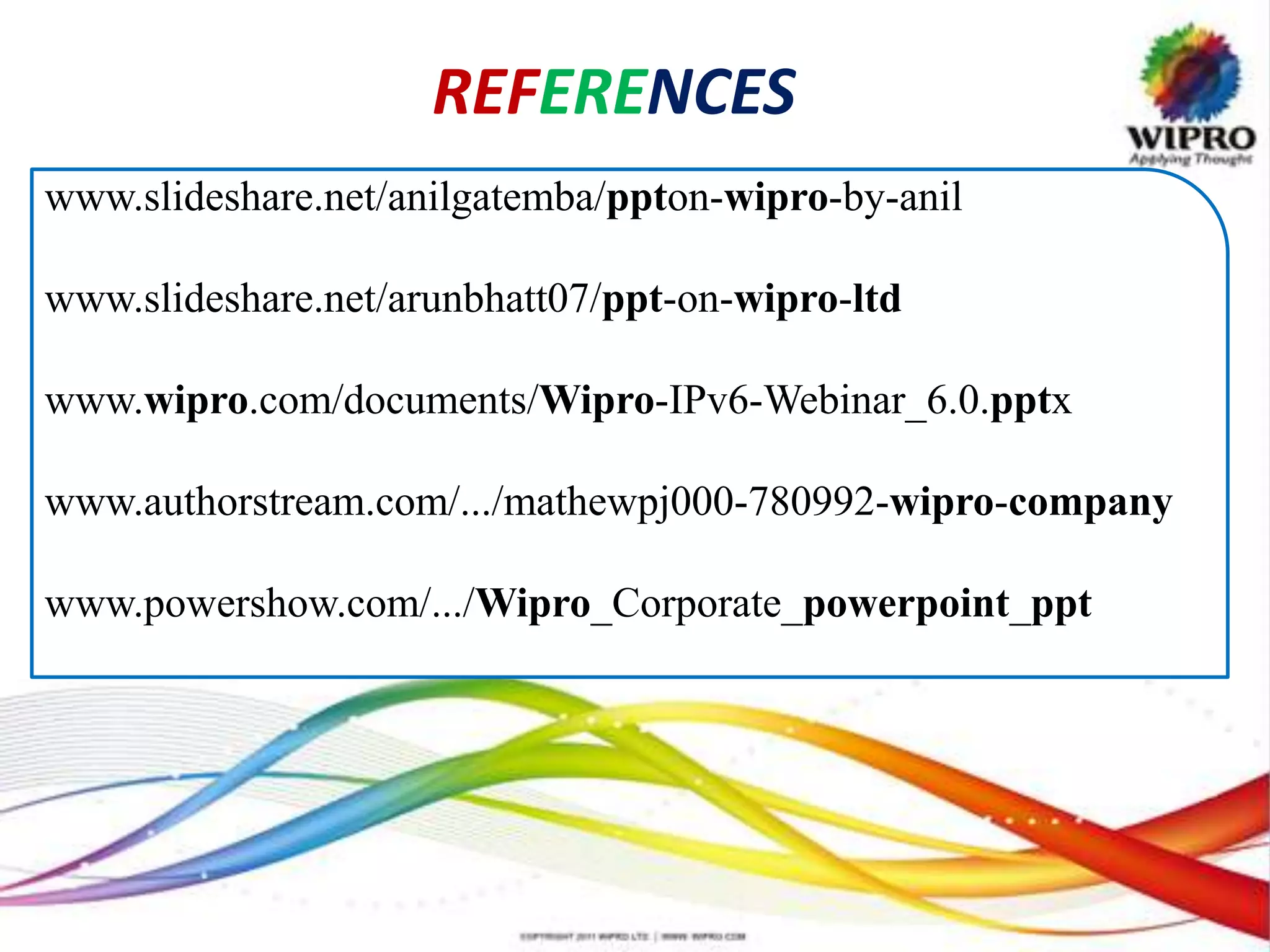 Wipro ppt | PPTX