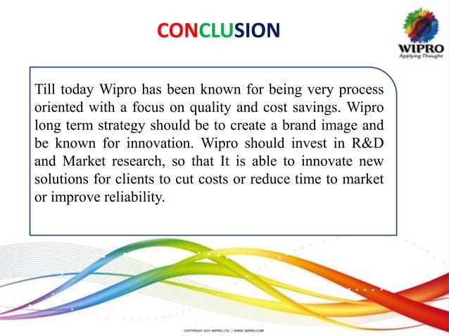 Wipro ppt | PPTX | Business | Business and Finance