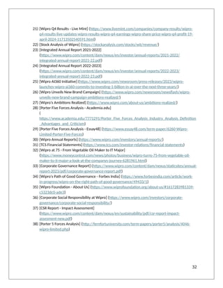 Wipro Strategic Report -IIM Lucknow EPSM Batch 5 | DOCX