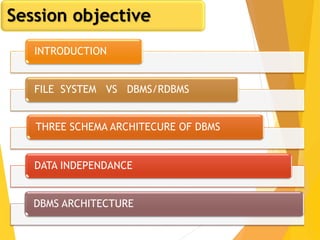 Database Management System-session1-2 | PDF