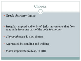 Movement disorders | PPTX