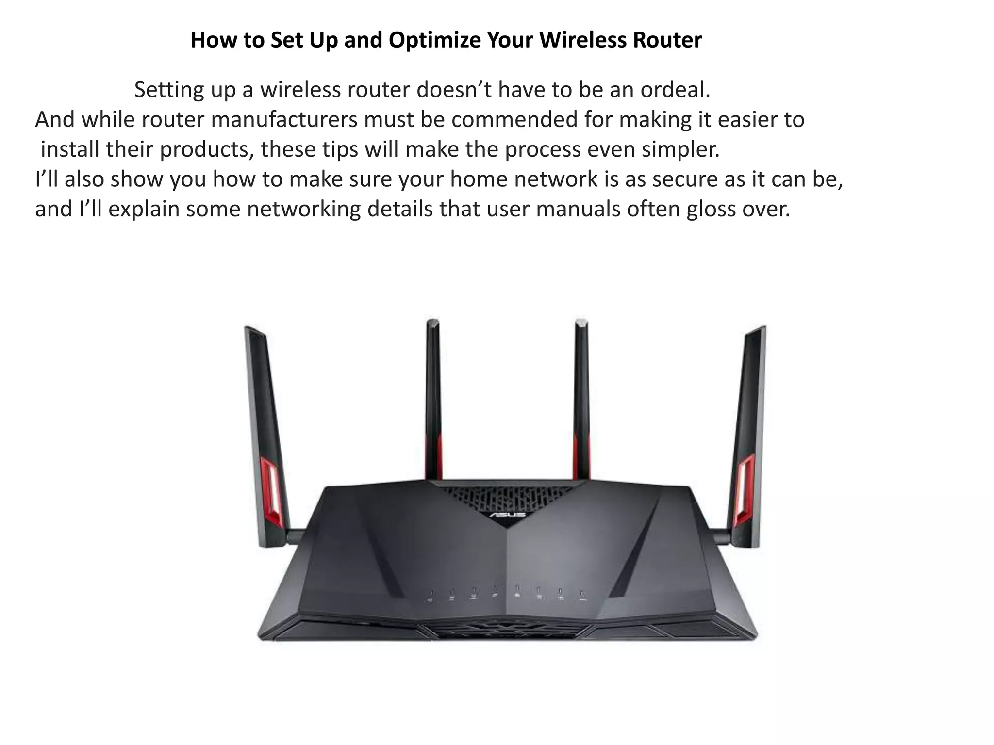 WiFi Hotspot-Wireless Router | PPT
