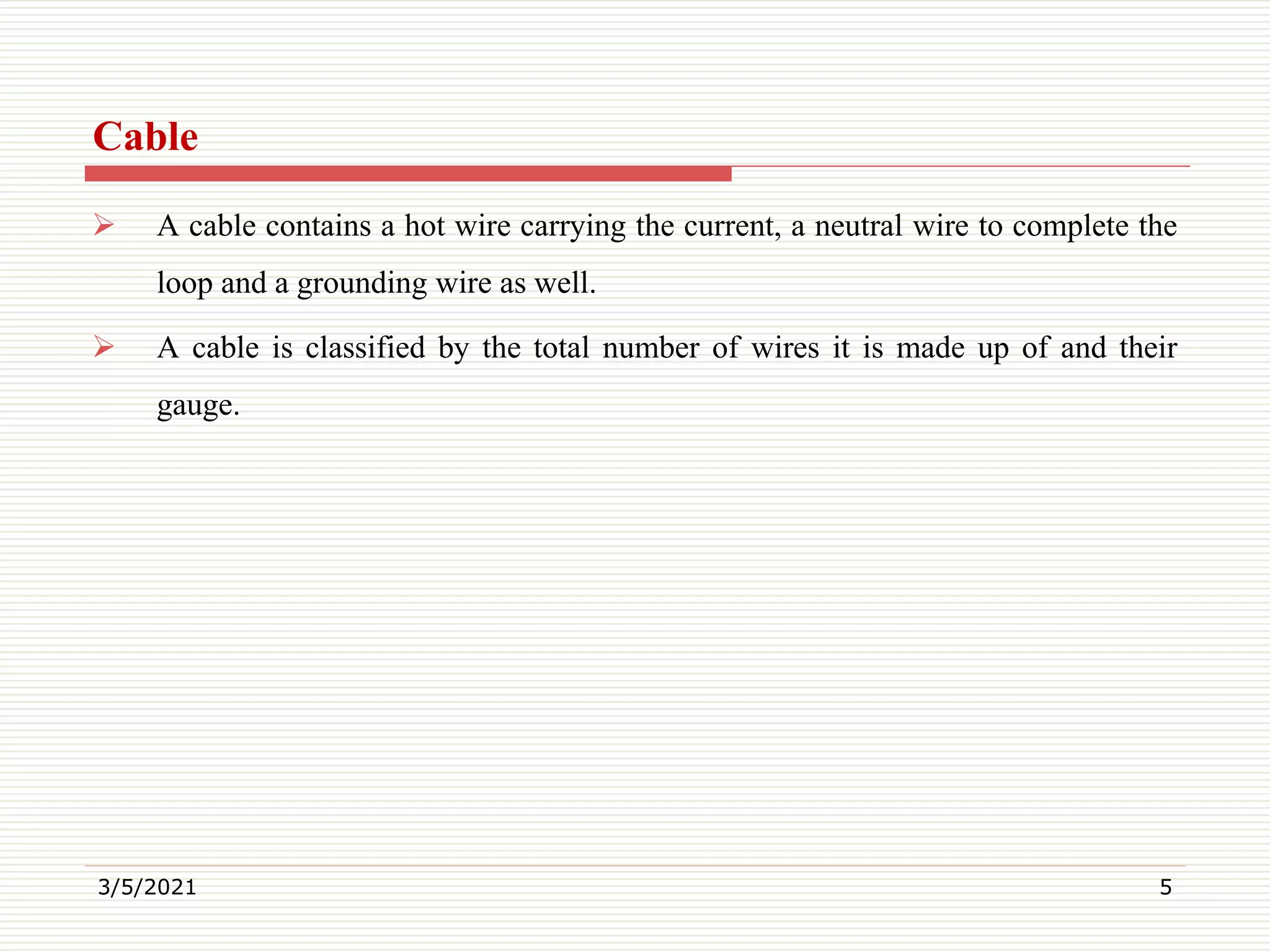 Basic Difference Between Wires and Cables | PDF