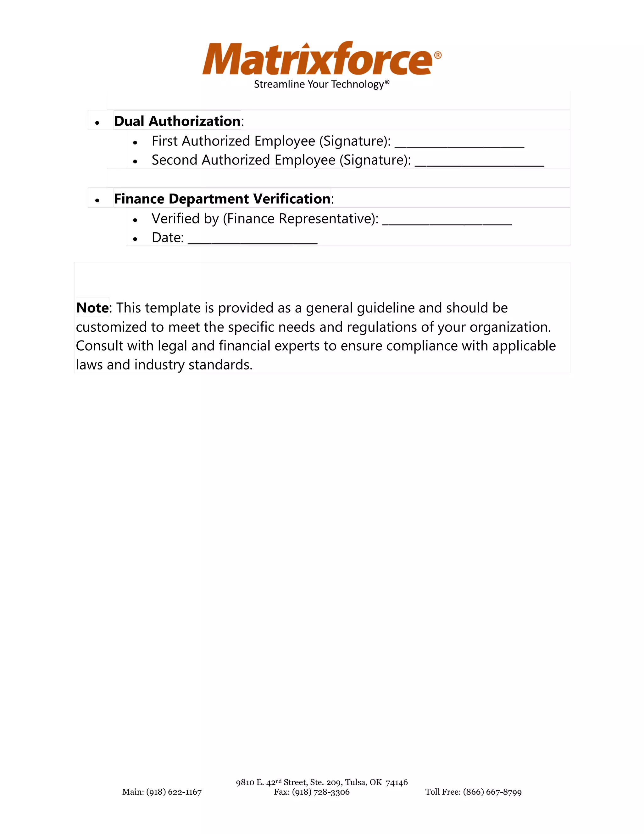 Wire Transfer Policy & Procedure | PDF