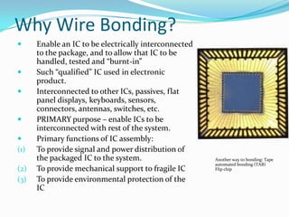 Wire bonding | PPTX