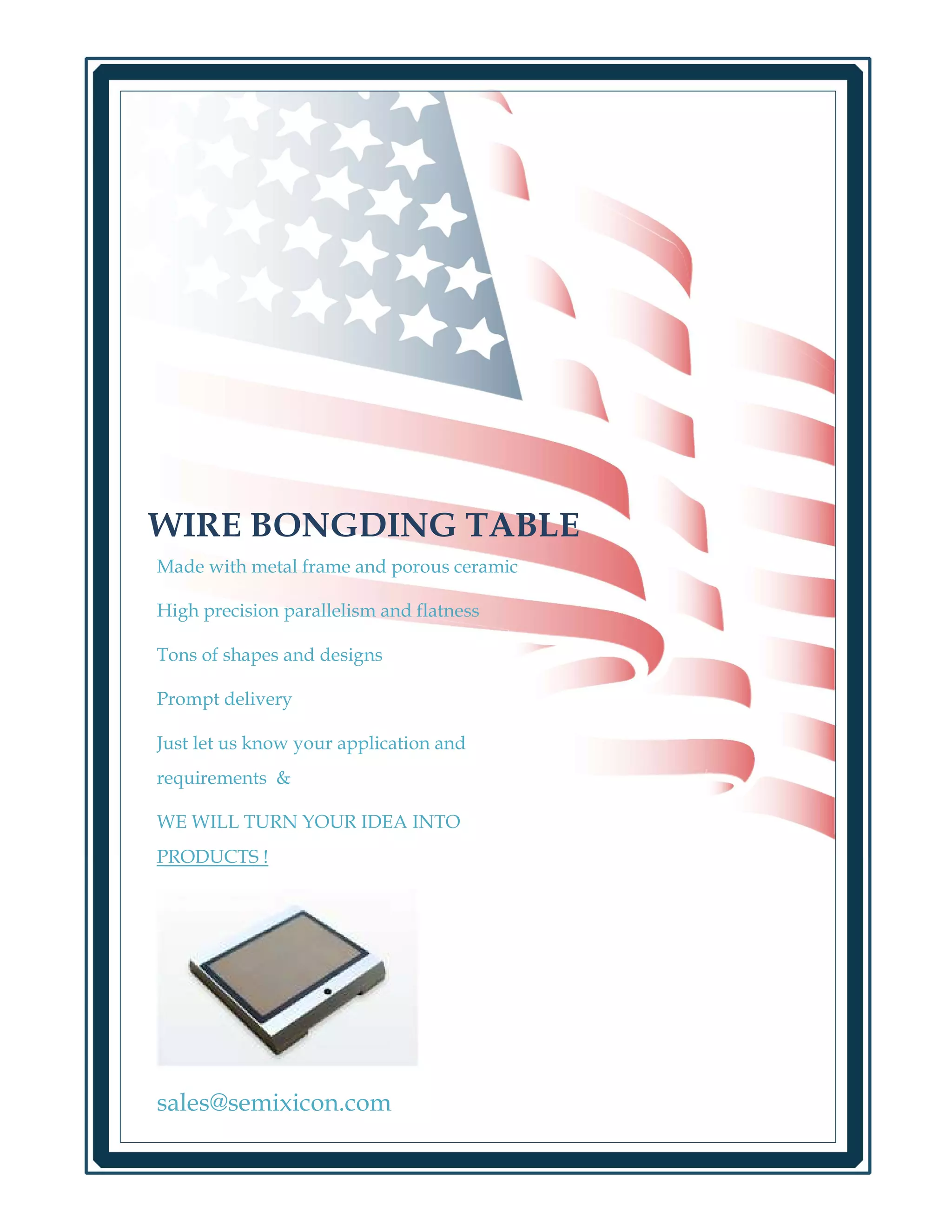Wire bonding table | PDF