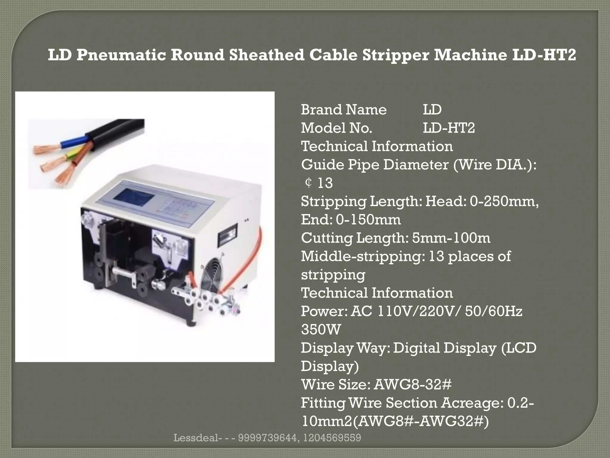 Wire Cutting Stripping Machine | PDF
