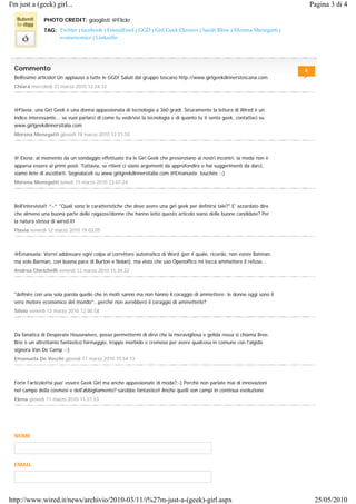Morena Menegatti on Wired.it. I'm just a (geek) girl... | PDF ...