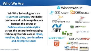 Wired2Win webinar SharePoint 2013 – content management & workflow ...