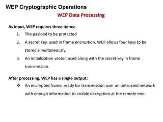 Wired equivalent privacy (wep) | PPTX