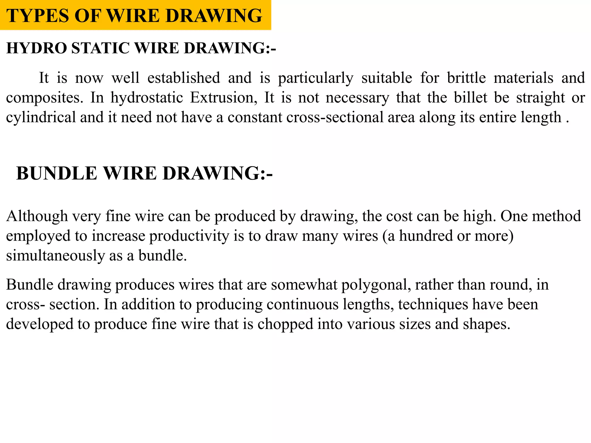 Wire drawing | PPTX