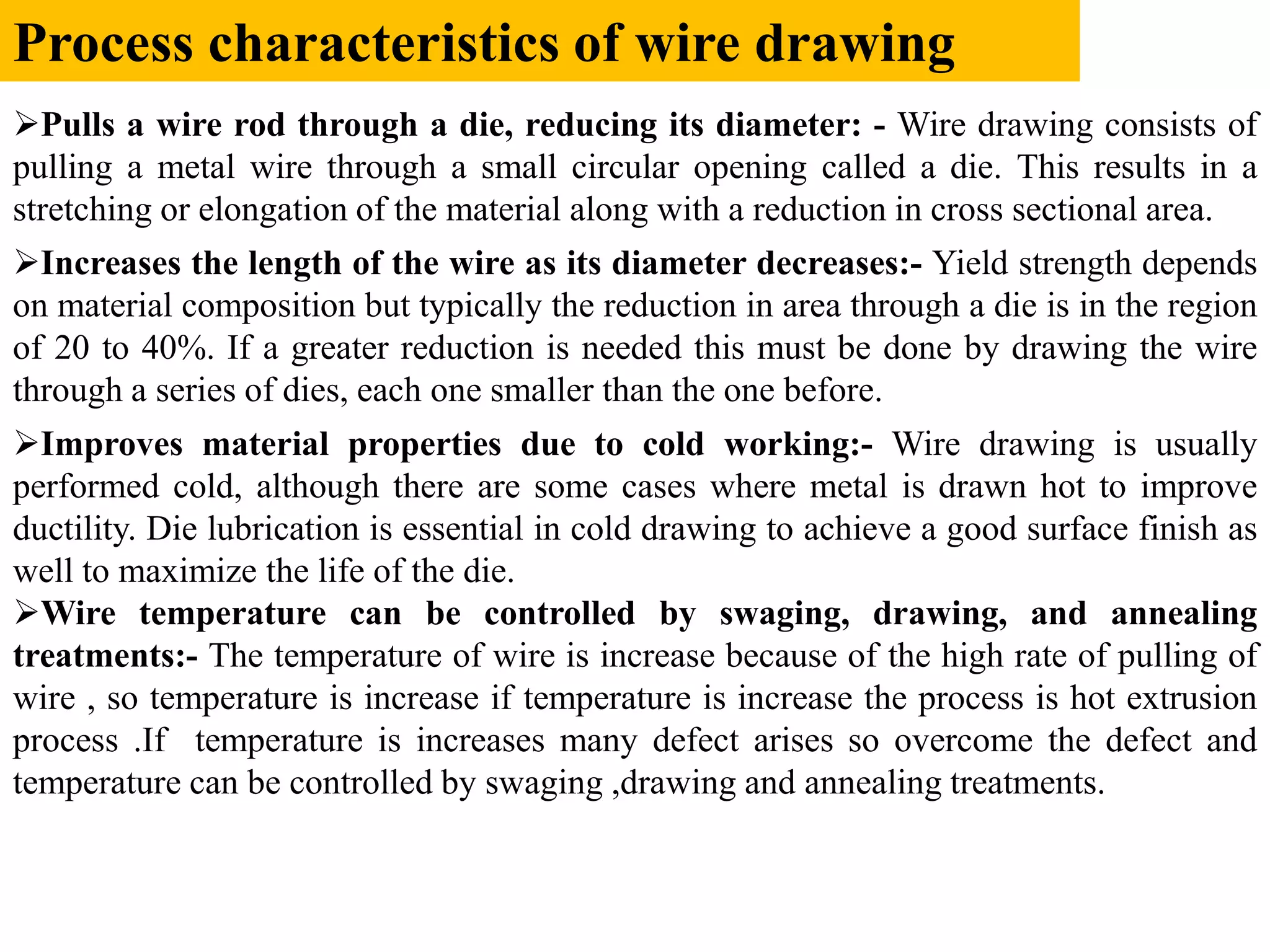 Wire drawing | PPTX