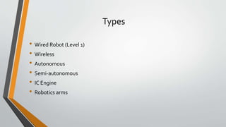Wired robotics Boot Camp | PPTX