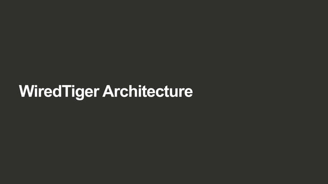 MongoDB WiredTiger Internals | PDF