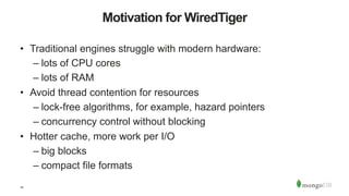 A Technical Introduction to WiredTiger | PPT
