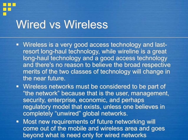 Wired network and Wireless network difference.ppt | Internet of Things ...