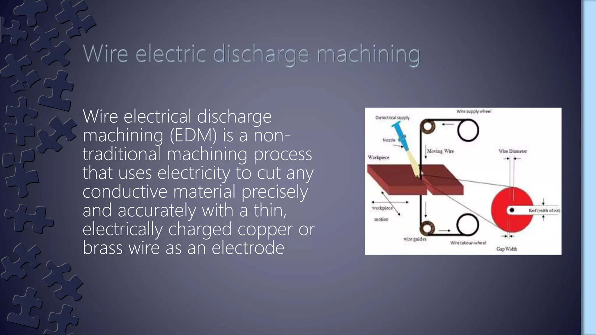 Wire electric discharge machining | PPTX | Chemistry | Science