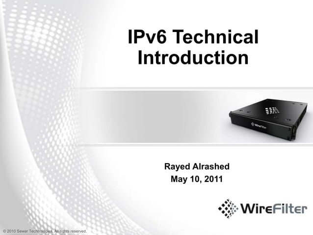 IPv6 technical introduction | PPT