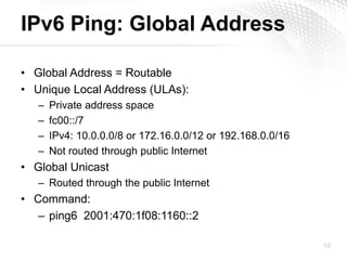 IPv6 technical introduction | PPTX | Computer Networking | Computing