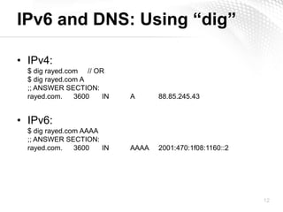 IPv6 technical introduction | PPTX | Computer Networking | Computing