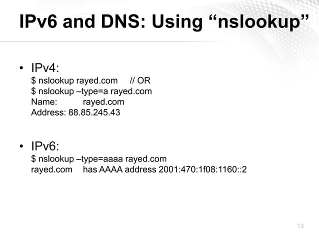 IPv6 technical introduction | PPT