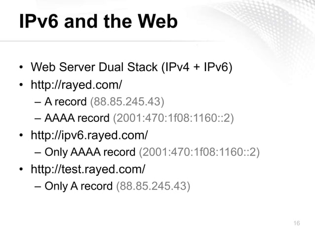 IPv6 technical introduction | PPT