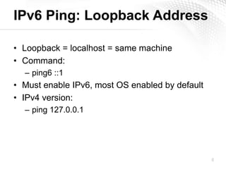 IPv6 technical introduction | PPTX | Computer Networking | Computing