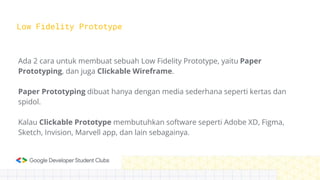 Wireframe and Low Fidelity Prototype - Developer Student Clubs.pptx