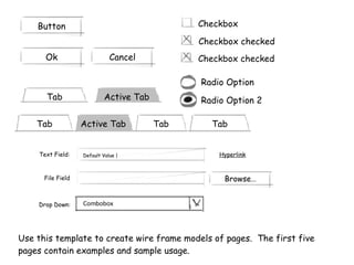 Powerpoint Wireframe Template For Ui Design