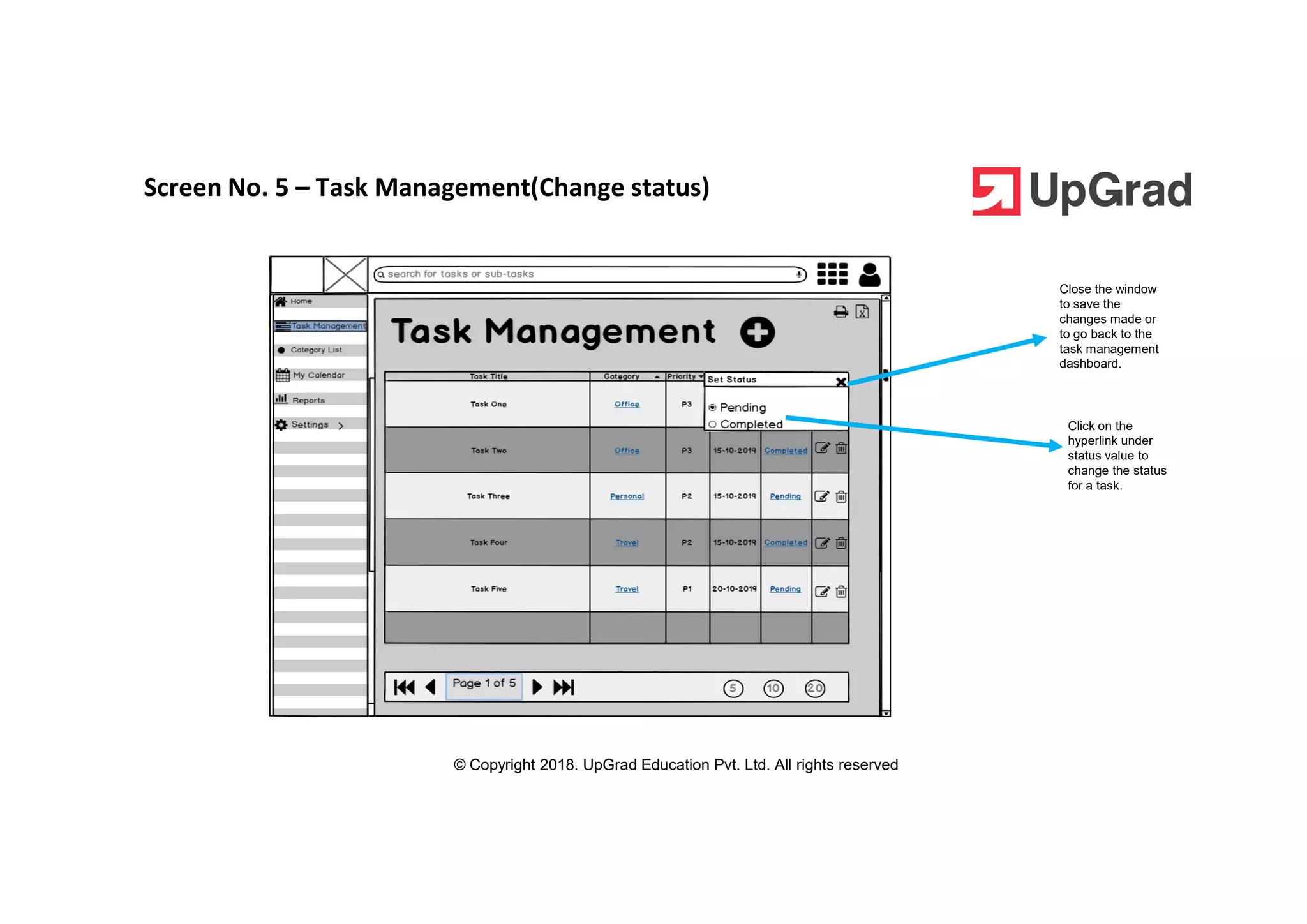Wireframe & Prototype - Task Management | PDF