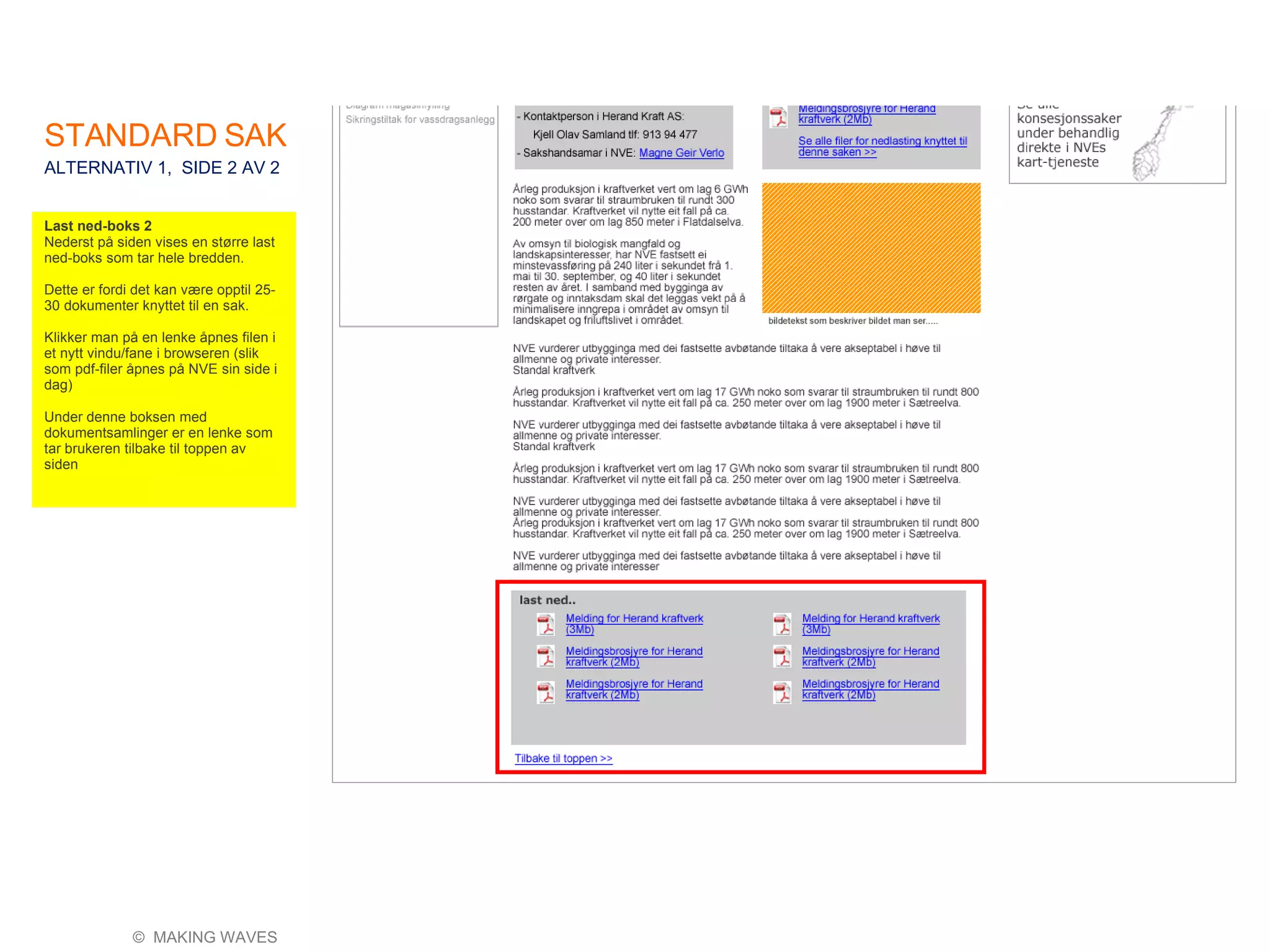 Wireframes NVE inkl. Gule Lapper Fase 3 | PPT